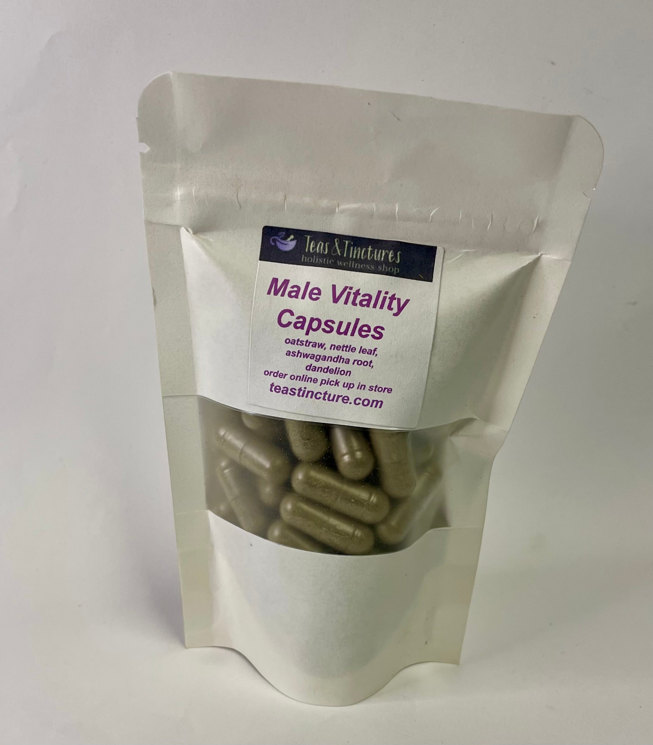 Male vitality & Wellness Capsules 60 capsules – Teas & Tinctures